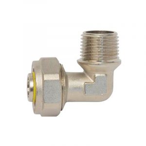 Codo Rosca Exterior 90° PE-AL-PE 3/8″ x 1/2″ NPT Coflex CG-EM10 – Bedon