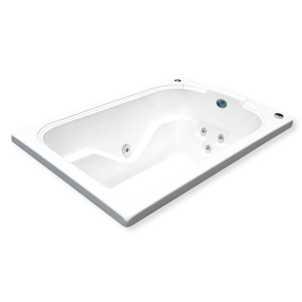 Tina Rectangular Blanca Sencilla TH-002 Tecnobath – Bedon