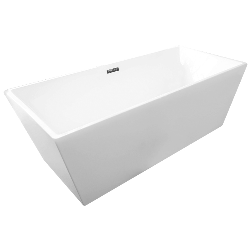 Tina Rectangular Blanca Sencilla TH-002 – Bedon