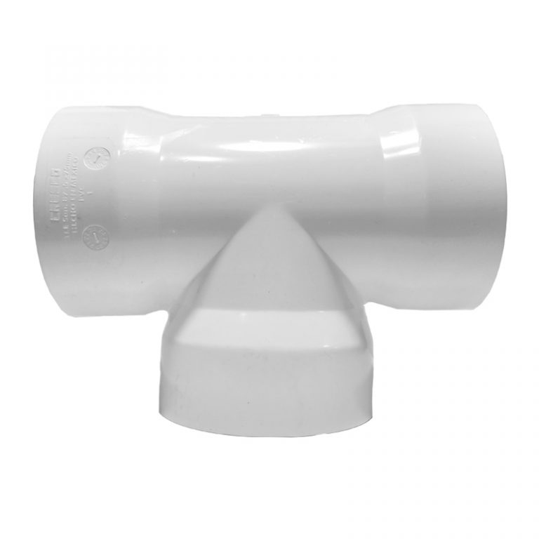 Codo PVC Sanitario con Salida Trasera y Lateral 110 x 50 mm – Bedon